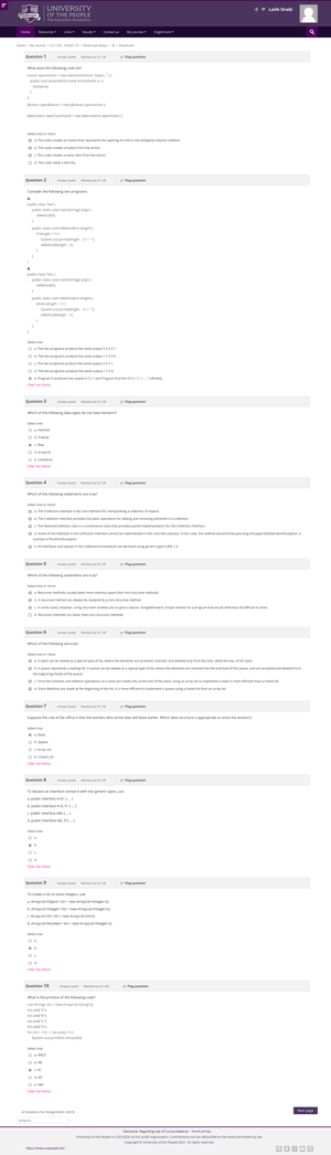 CS 1103 - UoPeople - Programming 2 - Studocu