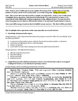 HIST 1301 CH 6 Notes - HIST 1301 - Studocu