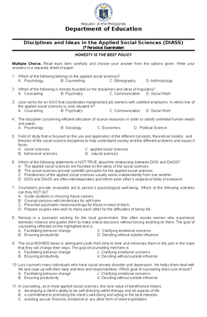 Q4-DISS-11 Module-2-1 - Disciplines and Ideas in Social Sciences ...