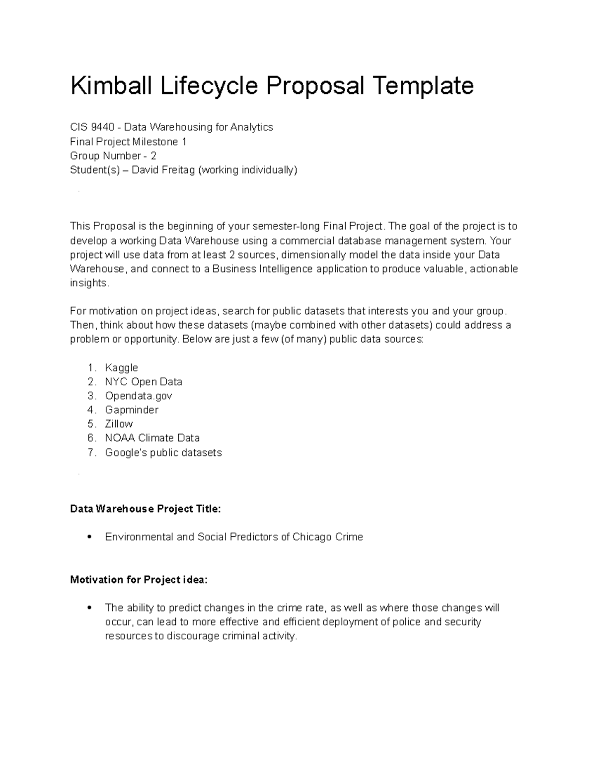 Chicago crime project proposal - Kimball Lifecycle Proposal Template ...