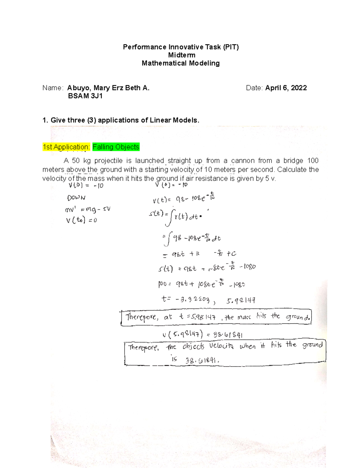 Abuyo PIT- Midterm - This will serve as a guide to students who are struggling answering their ...
