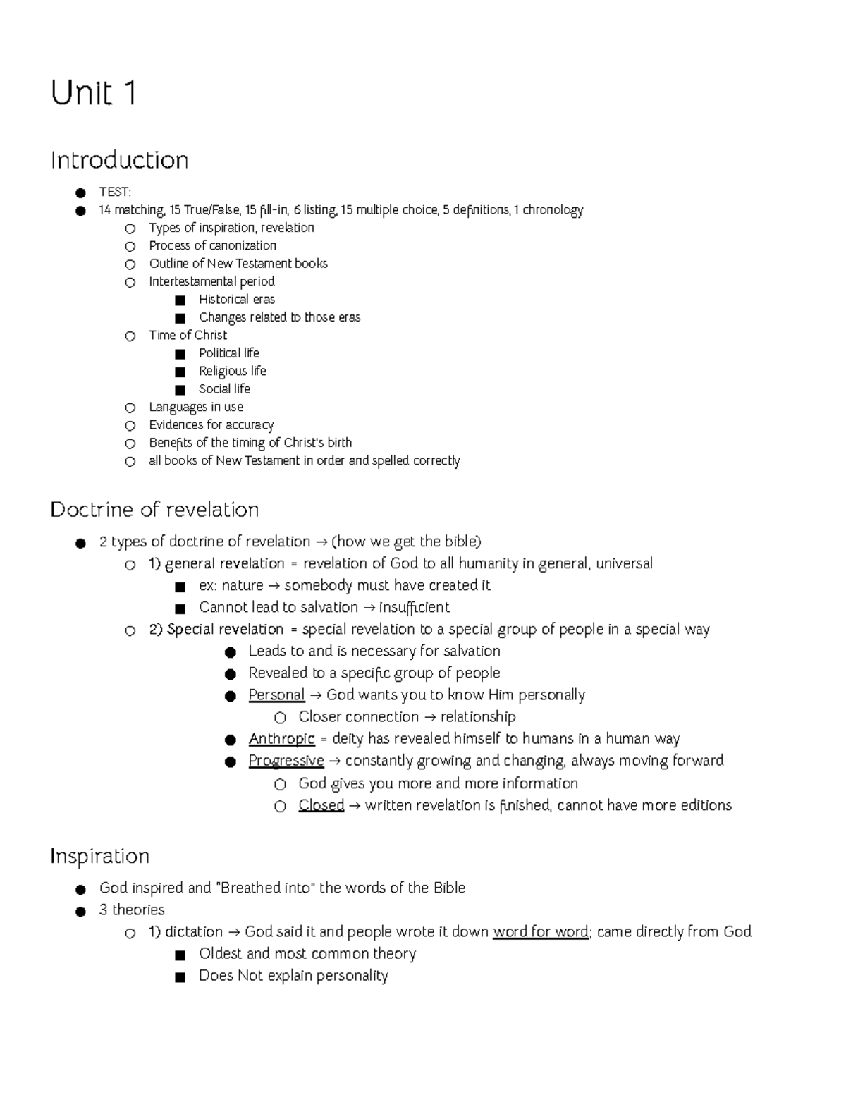New Test Unit 1 - The lecture was given by Dr. Beck. Complete unit ...