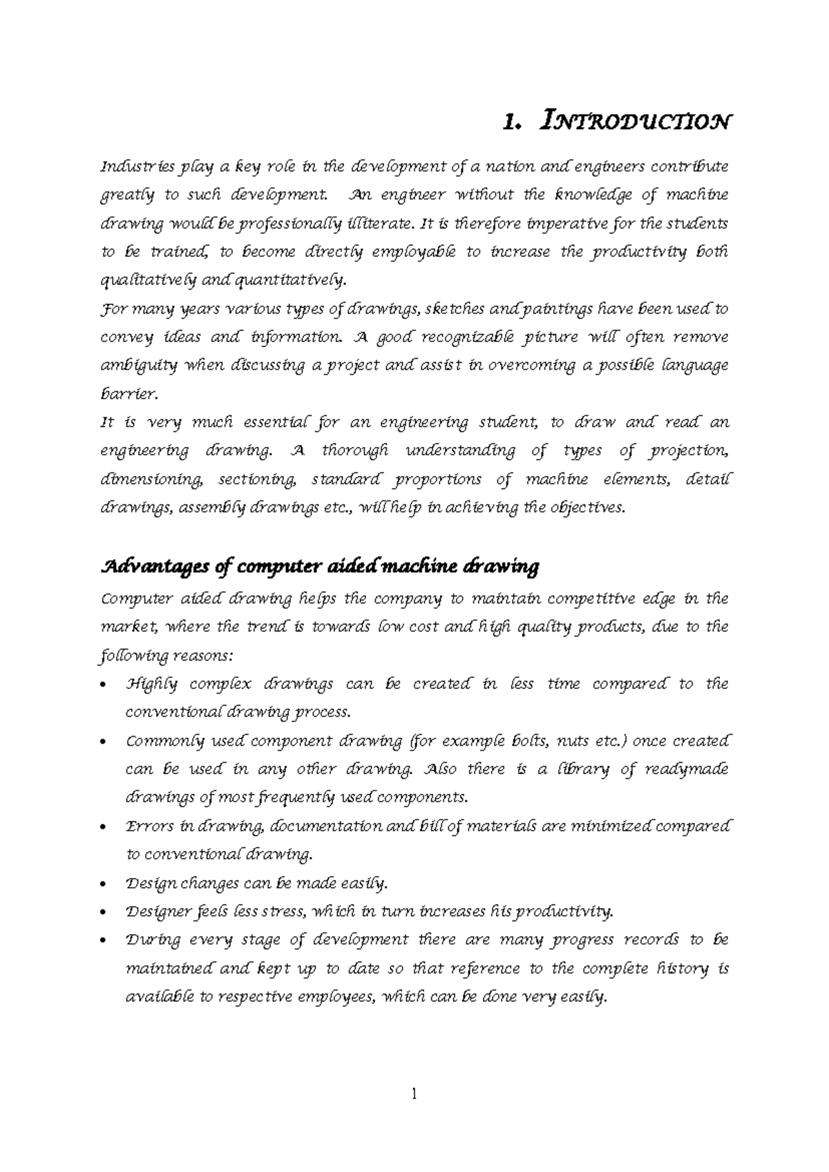 CAMD Manual 2023 - VTU CAMD STUDY MATERIAL - 1. INTRODUCTION Industries ...