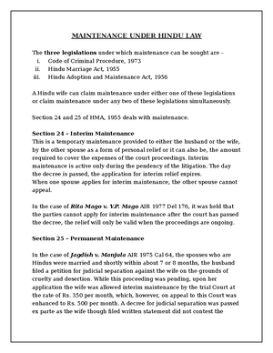 Application of Hindu Law - Application of Hindu Law Introduction: Hindu ...