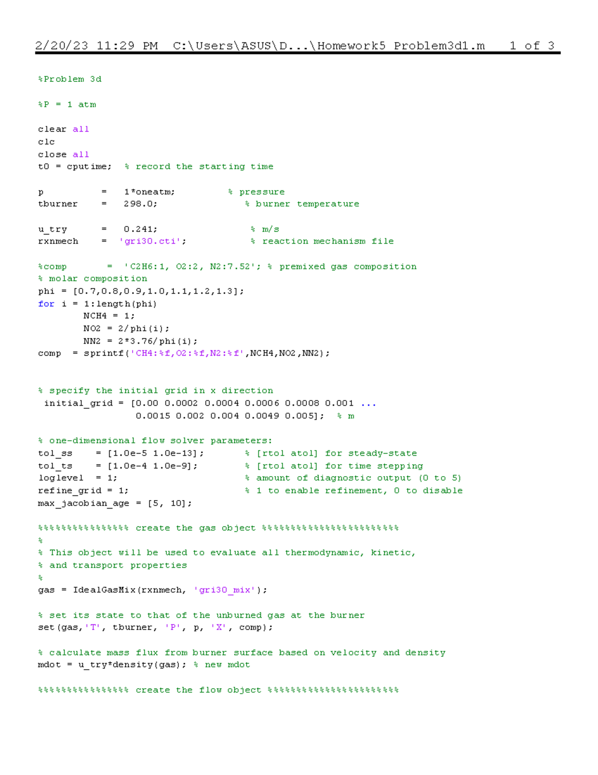 HW3 150C PART 3d1 - Homework answers from professor Spearrin - 2/20/23 11:29 PM - Studocu