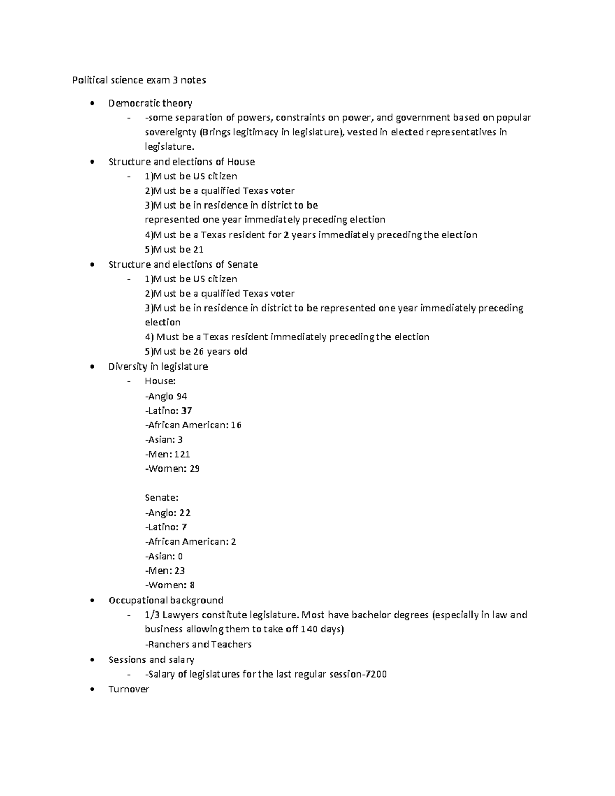 Political science exam 3 notes 01 - Political science exam 3 notes ...