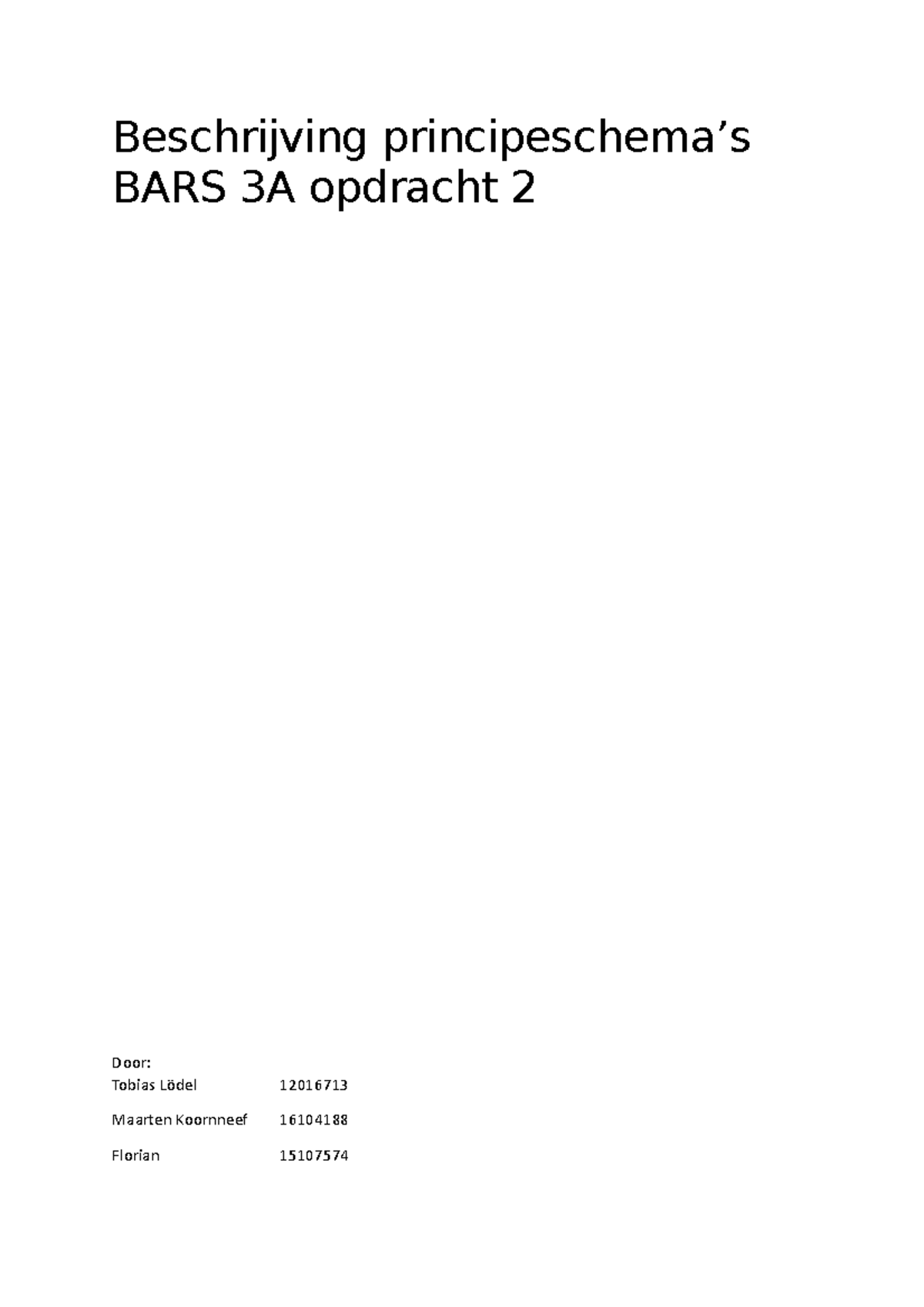 Beschrijving principeschema 12016 713 16104188 15107574 - Beschrijving ...