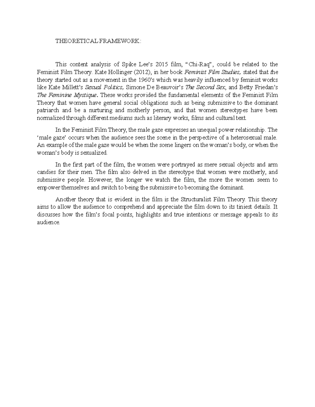 College Thesis - Theoretical- Framework - THEORETICAL FRAMEWORK: This ...