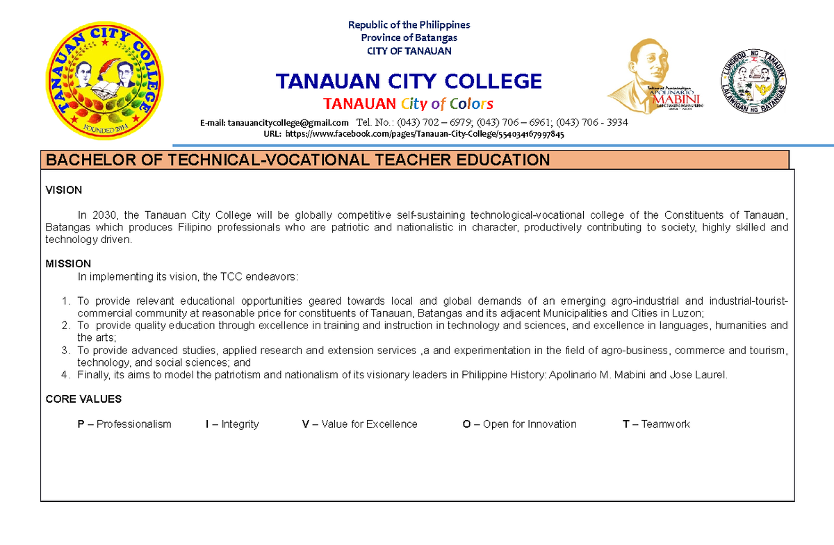 Pefc02- teaching prof - BACHELOR OF TECHNICAL-VOCATIONAL TEACHER ...