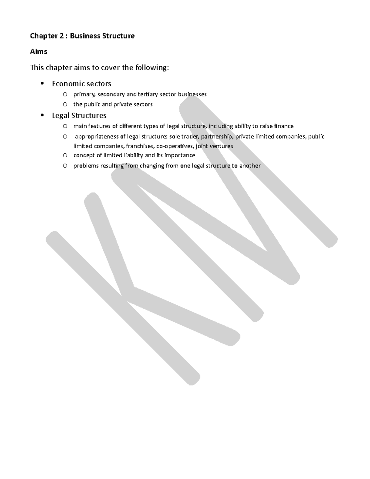 Bus- Unit 1- Ch 2- Business Structure - Chapter 2 : Business Structure ...