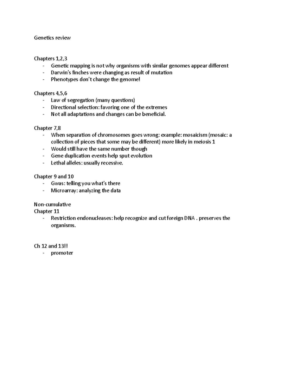 Genetics review - Genetics review Chapters 1,2, - Genetic mapping is ...