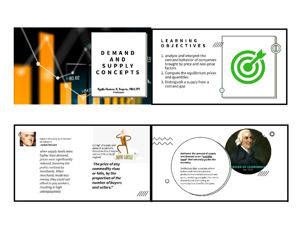 Demand AND Supply Notes - Managerial Economics - Studocu