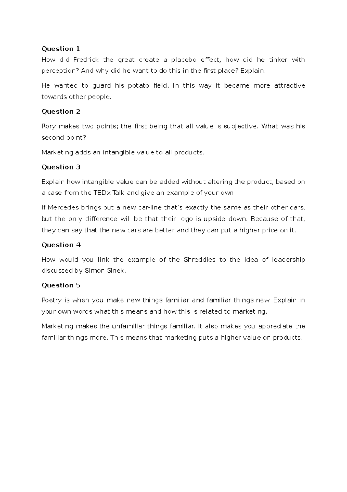 W5 - To fill in - Content questions - Business English 3 - KdG - Studocu