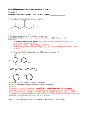 Quiz 3 KEY - Chem 3600 - CHEM 3600 - CSUSB - Studocu