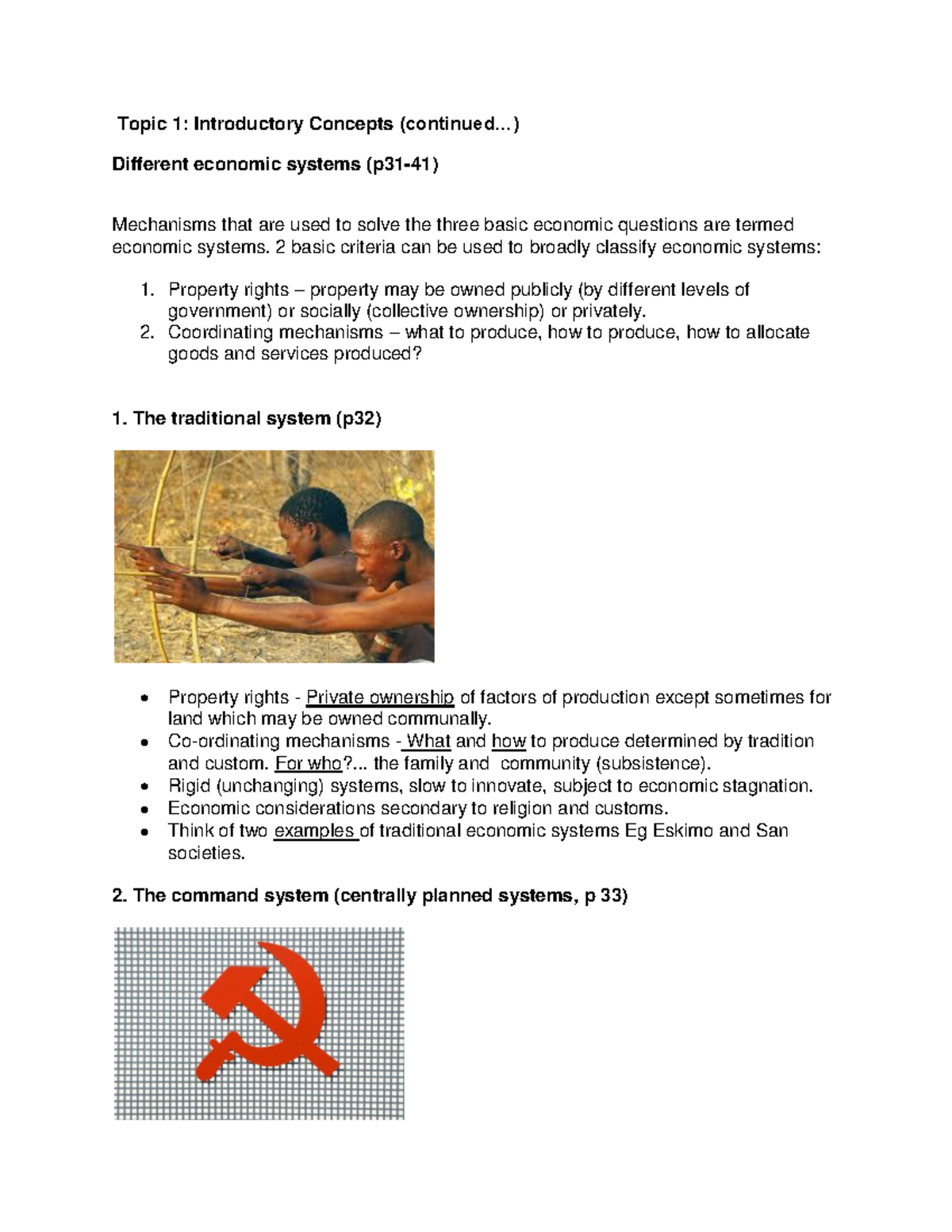 T1 - introduction to economics 1 - Topic 1: Introductory Concepts ...