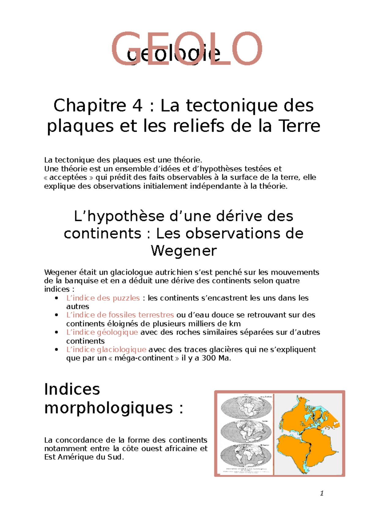 Chapitre 4 - La tectonique des plaques et les reliefs de la terre - Une ...