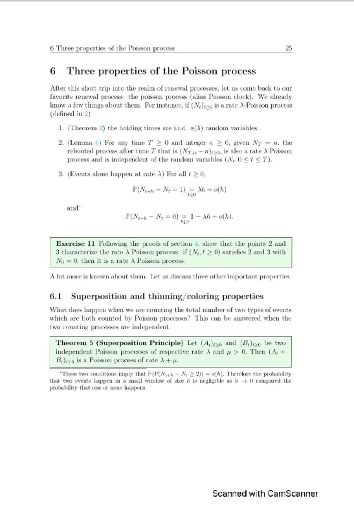Lecture notes Random processes - section 6 - 862G1 - Studocu