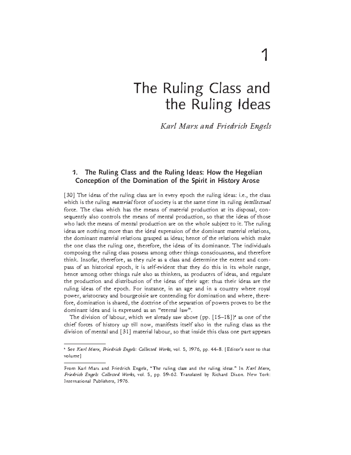 Marx and Engels - The Ruling Class and the Ruling Ideas - The Ruling ...