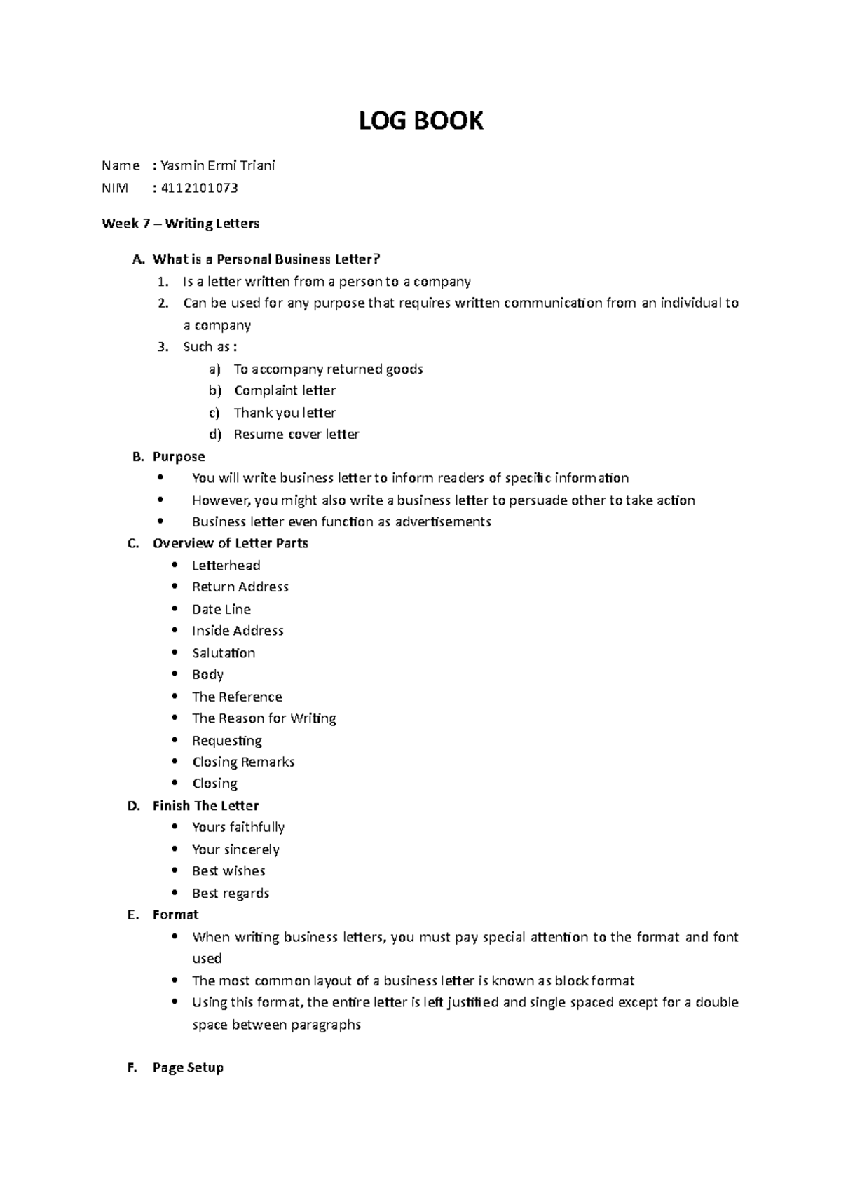 LOG BOOK 15oct2021 - gjbkvjhkv - LOG BOOK Name : Yasmin Ermi Triani NIM ...