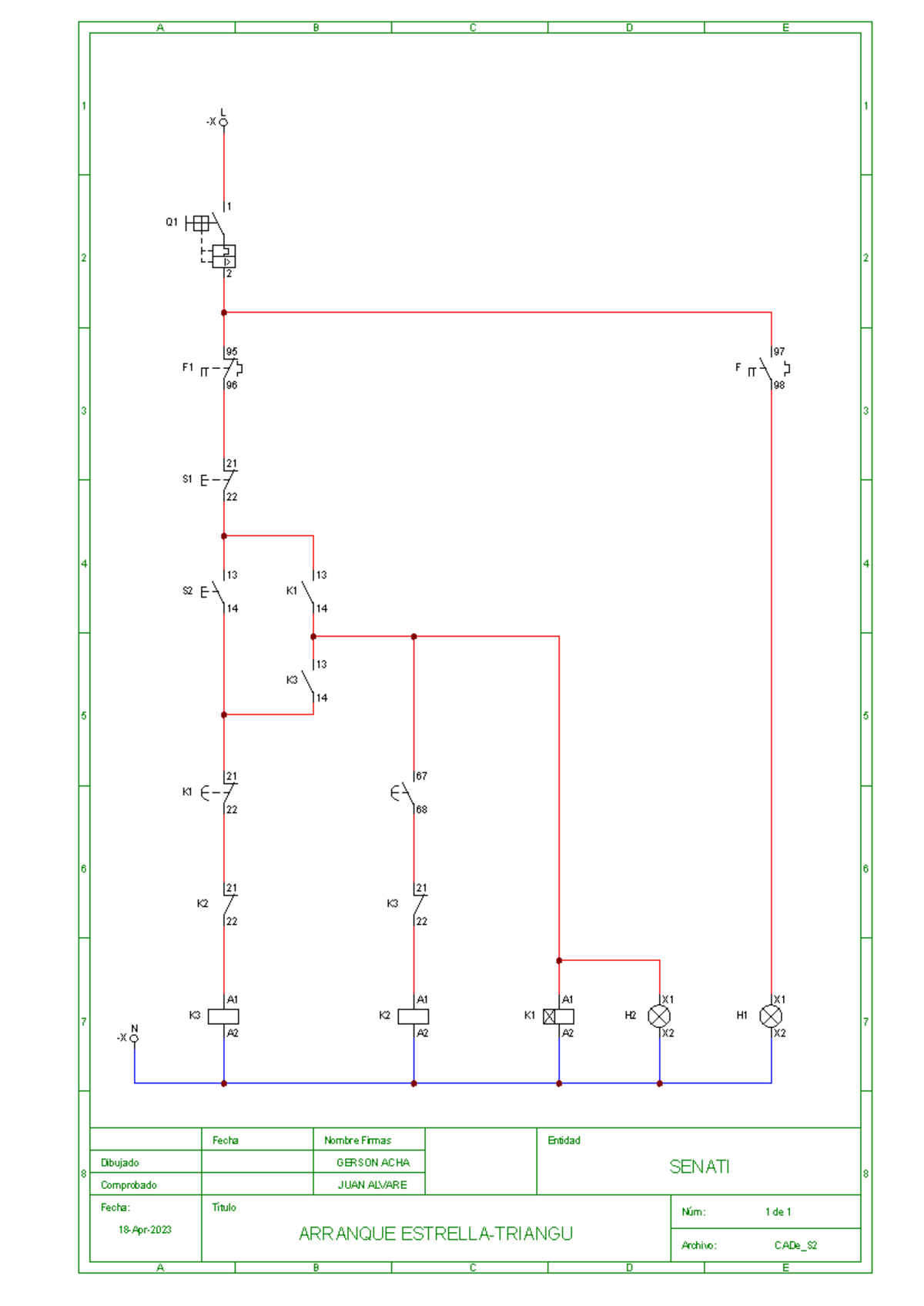 Arranque Estrella- Triangulo - A A B B C C D D E E 1 1 2 2 3 3 4 4 5 5 ...