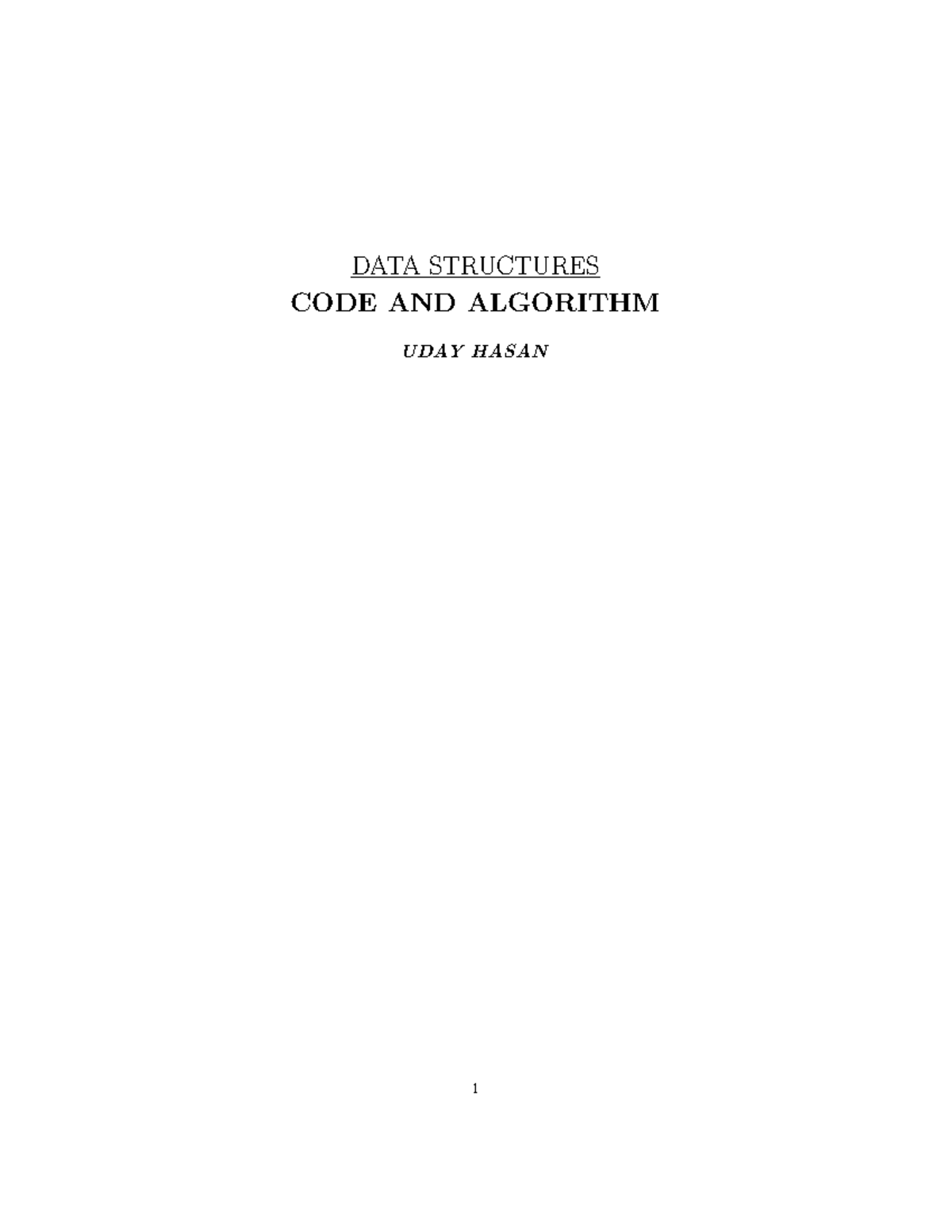 Data Structures Data Structures Code And Algorithm Uday Hasan 3648