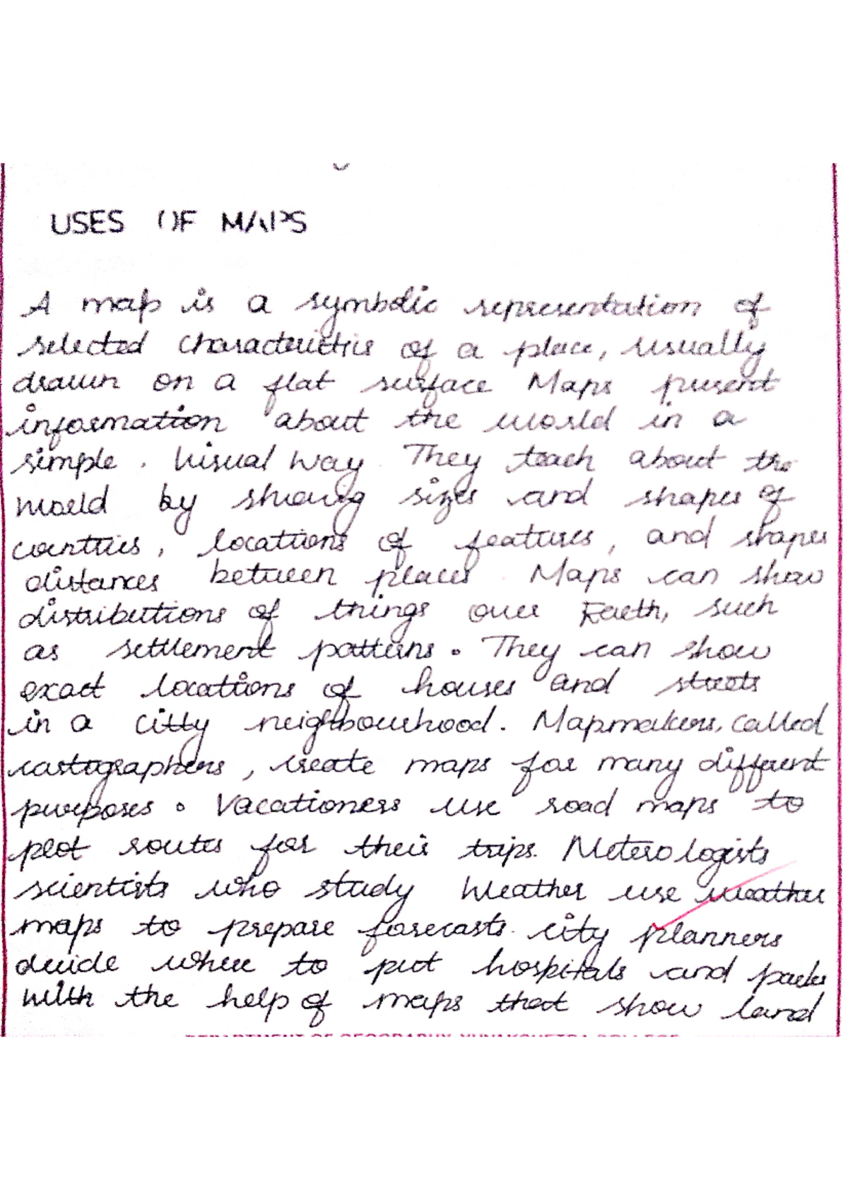 Types of maps based on scale - Geography class 12 cbse - Studocu
