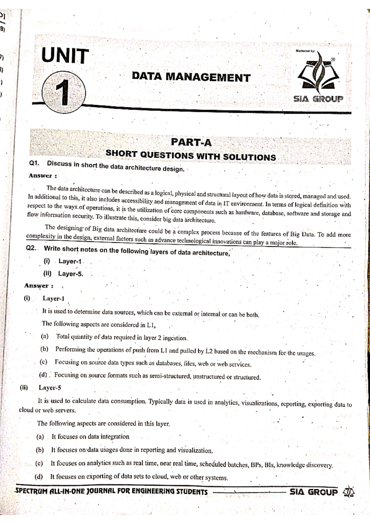 DA Spectrum - 6r6f - Computer Science and Engineering - Studocu