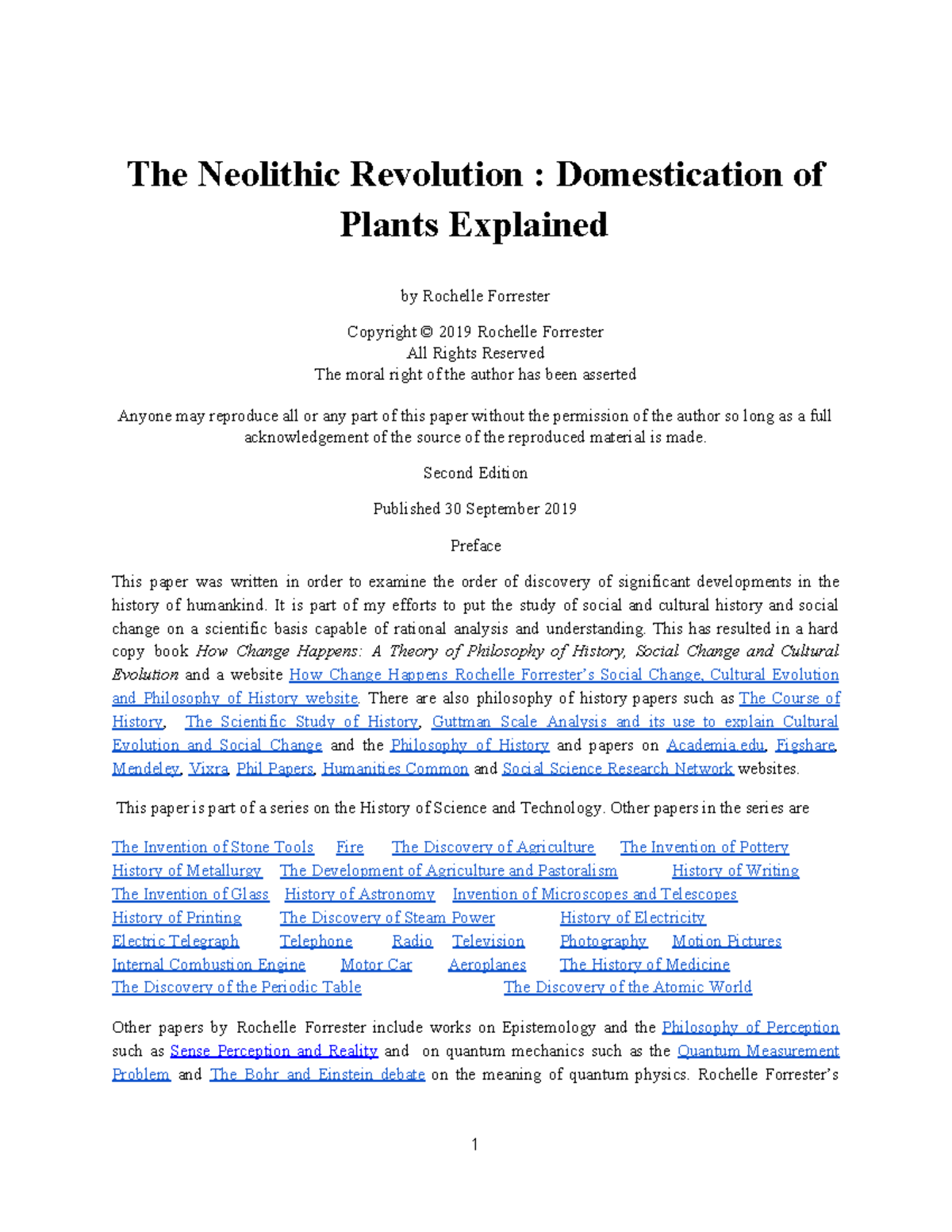 The neolithic revolution domestication of plants explained - The ...