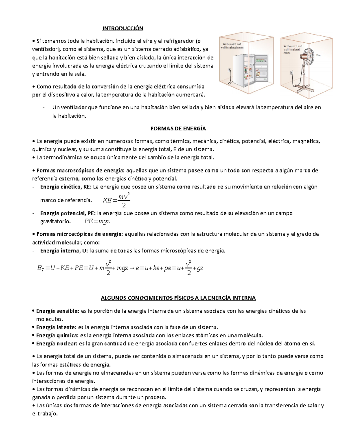 Cap. 2 - Energía, Transferencia DE Energía Y Análisis General DE ...