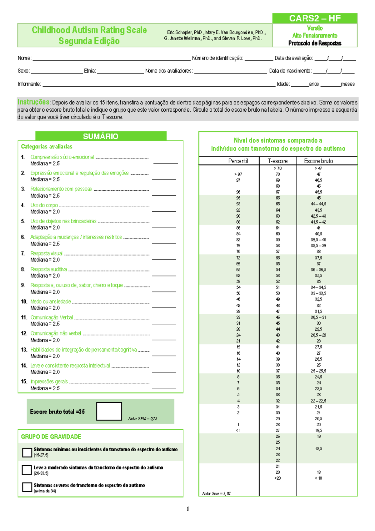 CARS-2-HF - editado protocolo de respostas formulario - CARS2 – HF ...