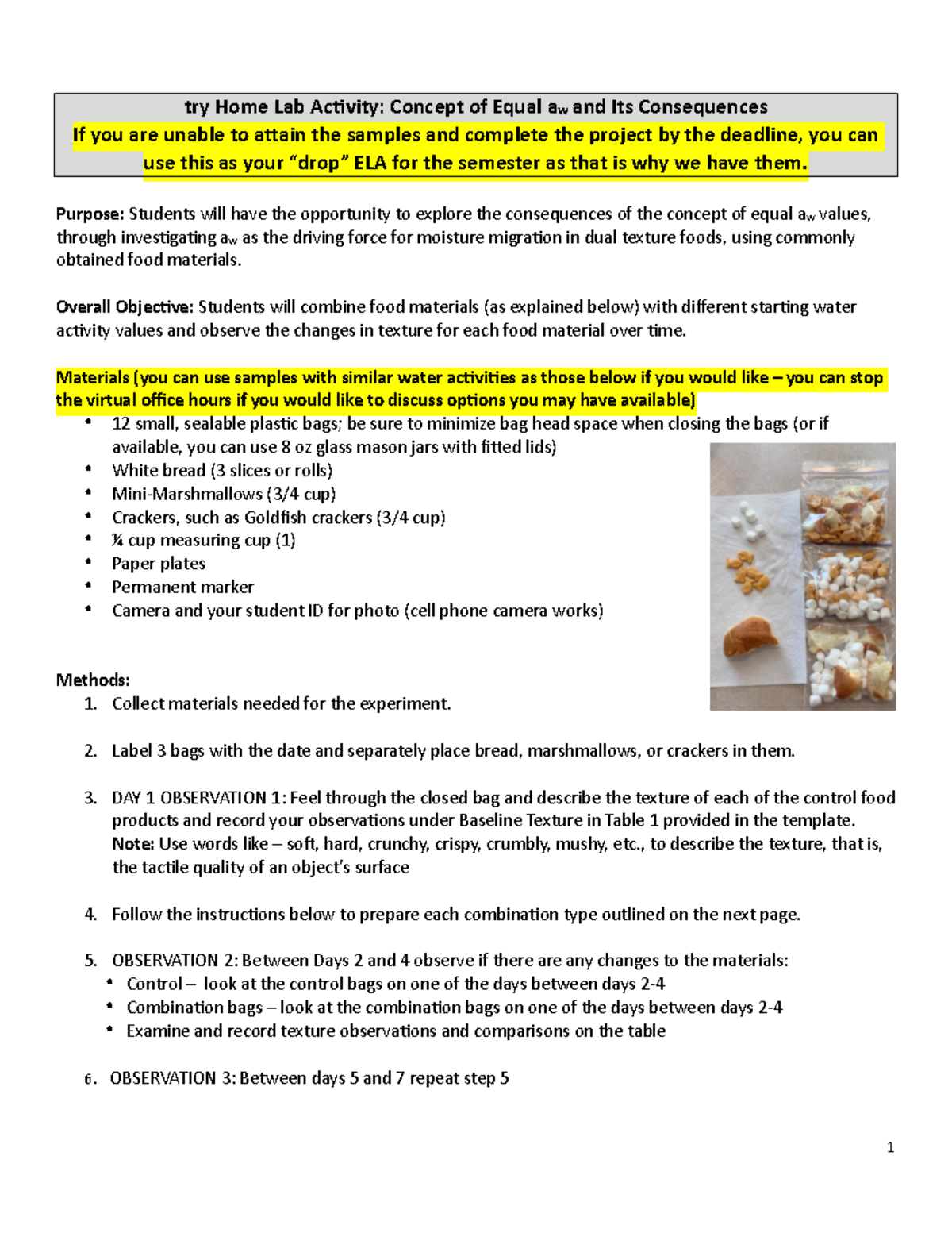 Module 6 Exeriential Learning Activity - GIST-2 2 - try Home Lab Ac: Concept of Equal a w and ...