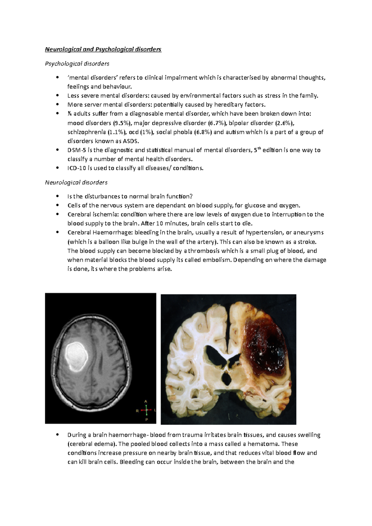 Neurological - Lecturer Derek Larkin - PSY2115 - EdgeHill - Studocu