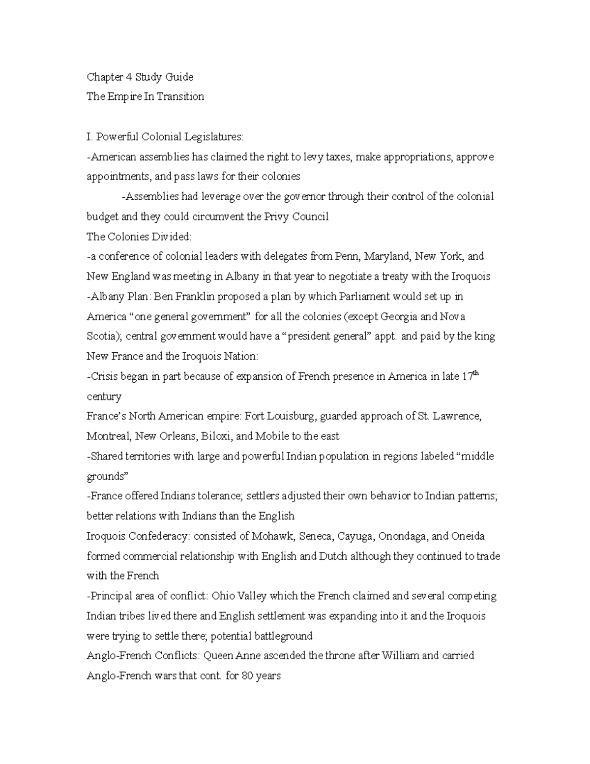 Chapter 4 study guide - Chapter 4 Study Guide The Empire In Transition ...