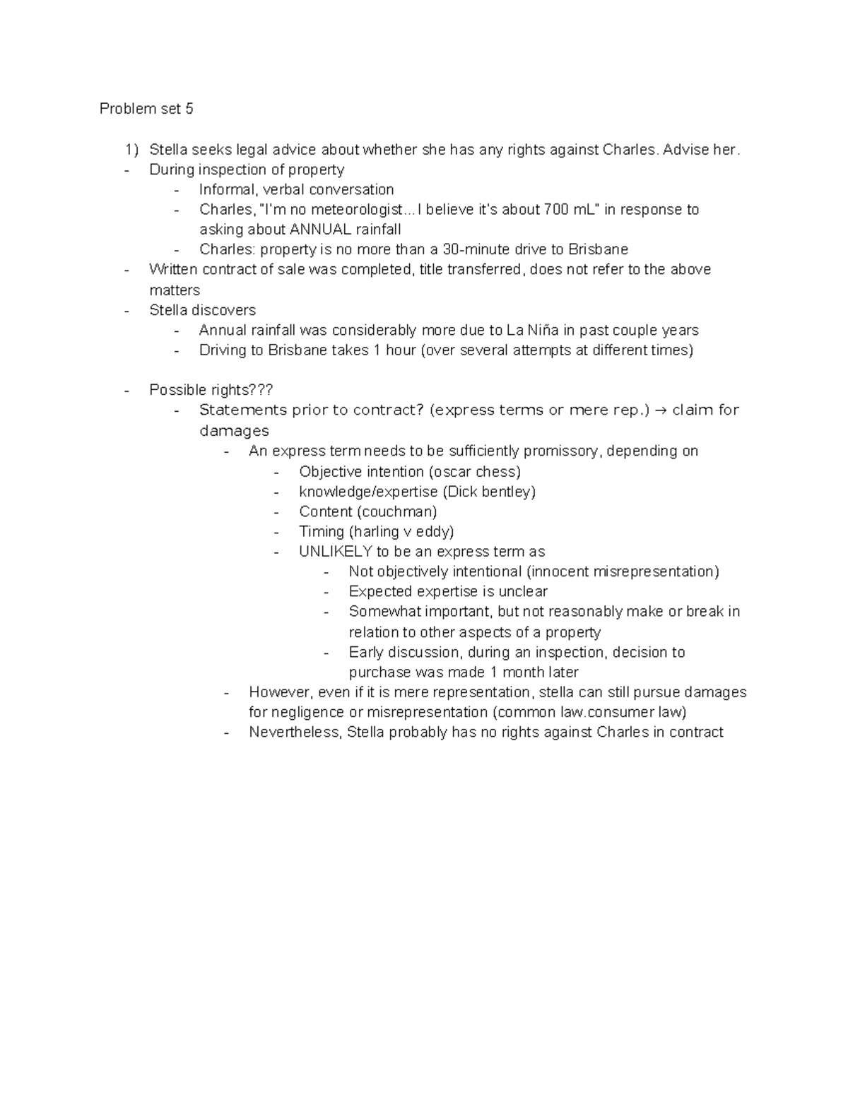 Contracts on call - exemplar problem question solutions for on call sharing in class - Problem ...