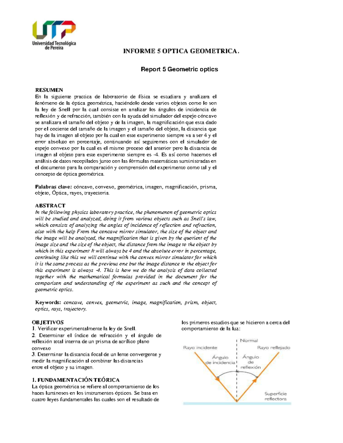 Informe Optia Geometrica 5 - Warning: TT: undefined function: 32 Warning: TT: undefined function ...