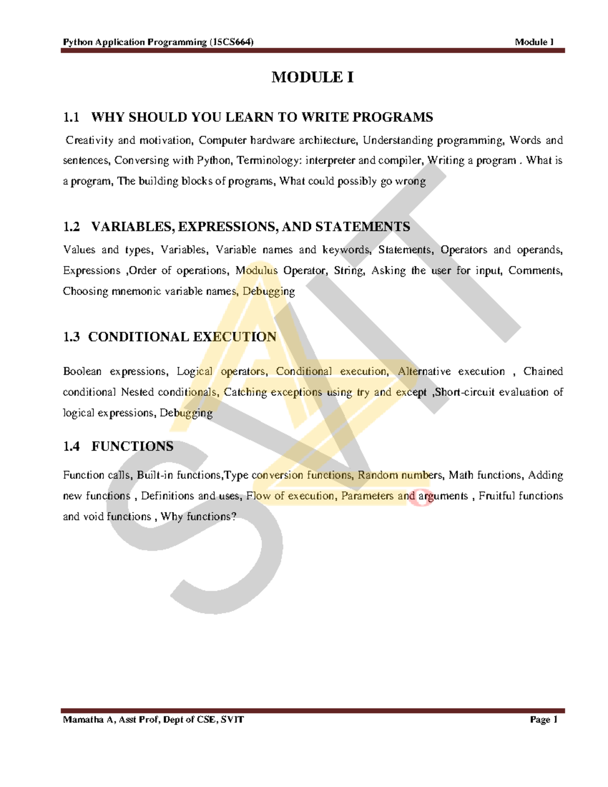 PAP Mod1-5@Az Documents - MODULE I 1 WHY SHOULD YOU LEARN TO WRITE ...