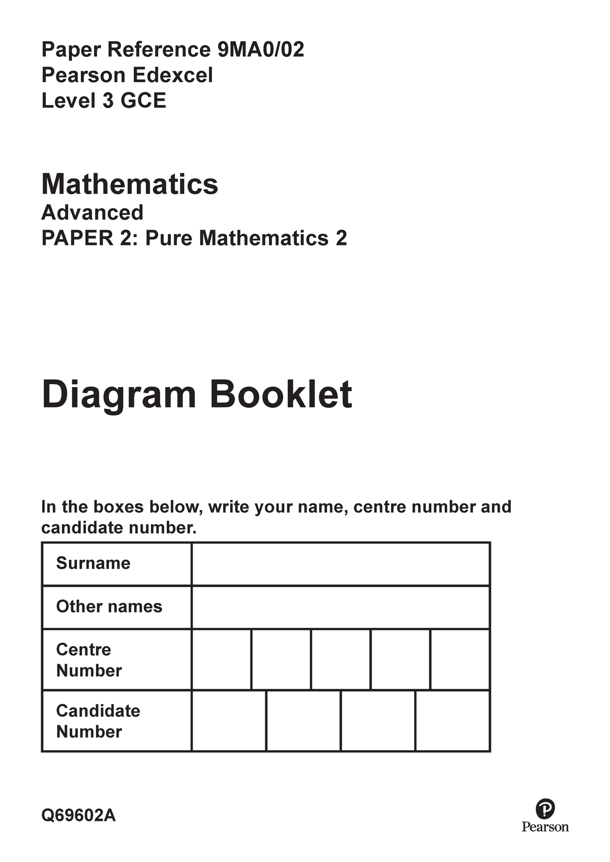 24pt A3 9MA0 02 DB - Paper Reference 9MA0/ Pearson Edexcel Level 3 GCE ...