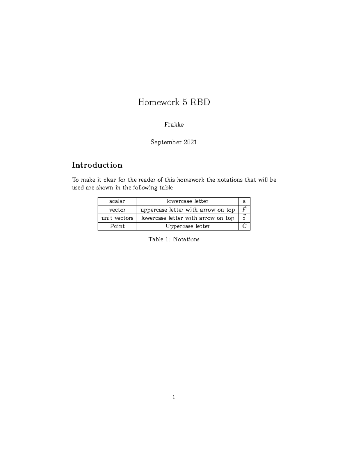 Homework 5 RBD - Homework 5 RBD Frakke September 2021 Introduction To make it clear for the ...