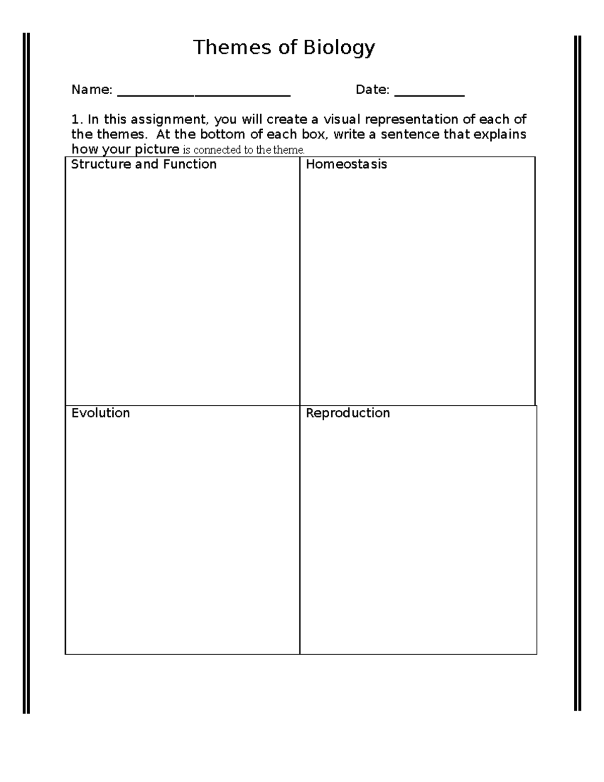 Lab Bio - Themes of Biology - organic- bio chemistry - Themes of ...