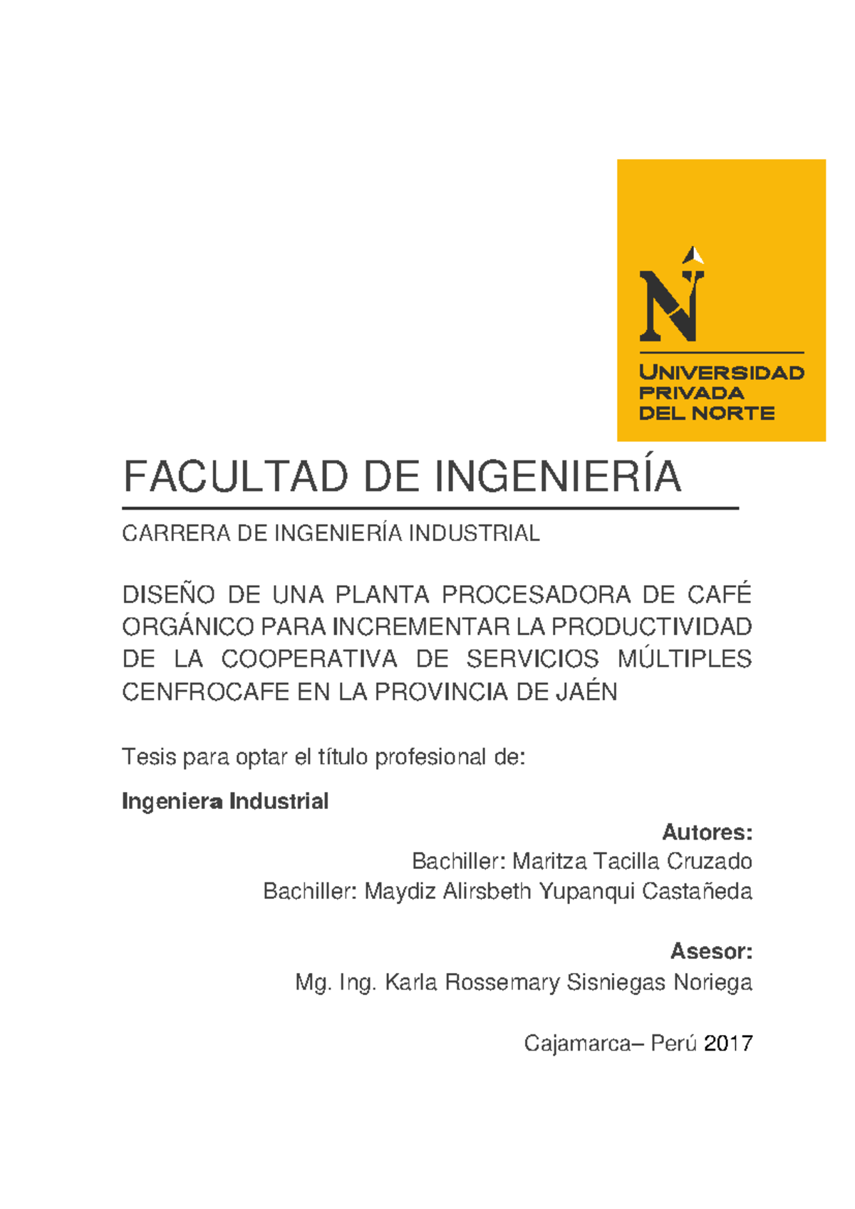 Tacilla Cruzado, Maritza - Castañeda Yupanqui Maydix Alirsbeth ...