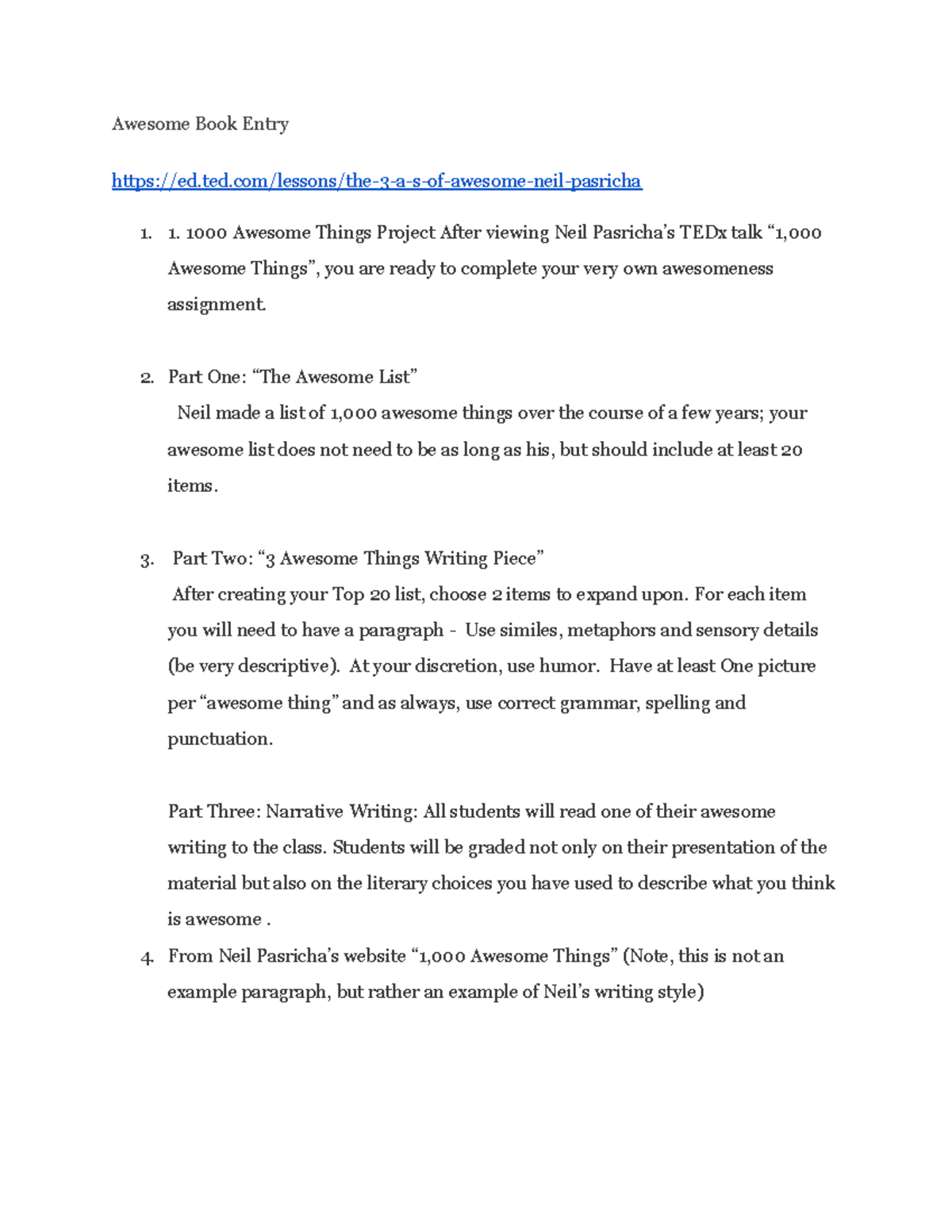 3 A's of Awesome Assignment - Awesome Book Entry ed.ted/lessons/the-3-a ...