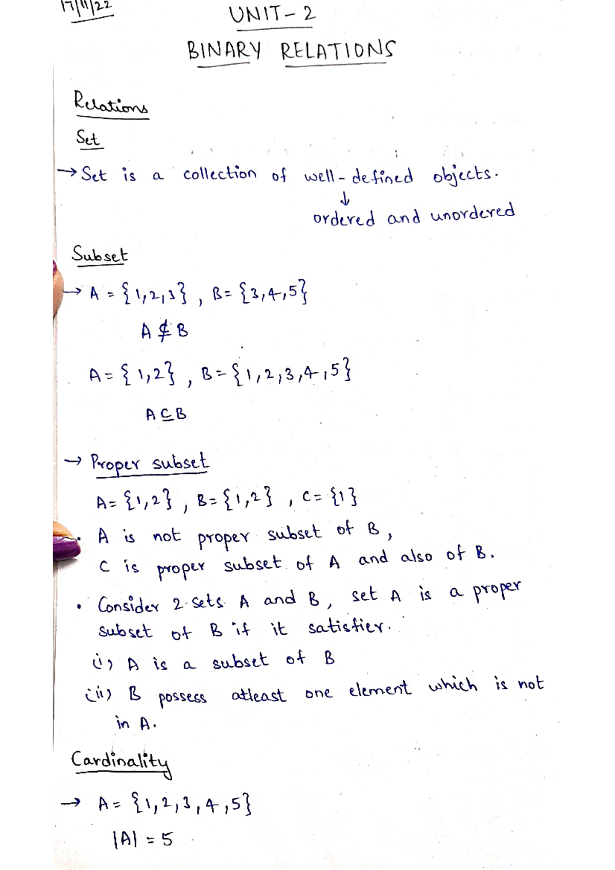Dsgtunit 2 Description On Properties Of Binary Relations Equivalence Relation Transitive