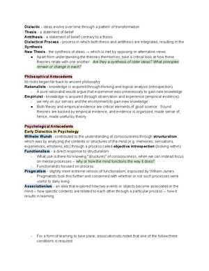 Cogpsyc Module 2 - Classical, Operational, Observational - CLASSICAL ...