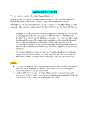 Individual Activity 1 - What is the purpose of educational psychology ...