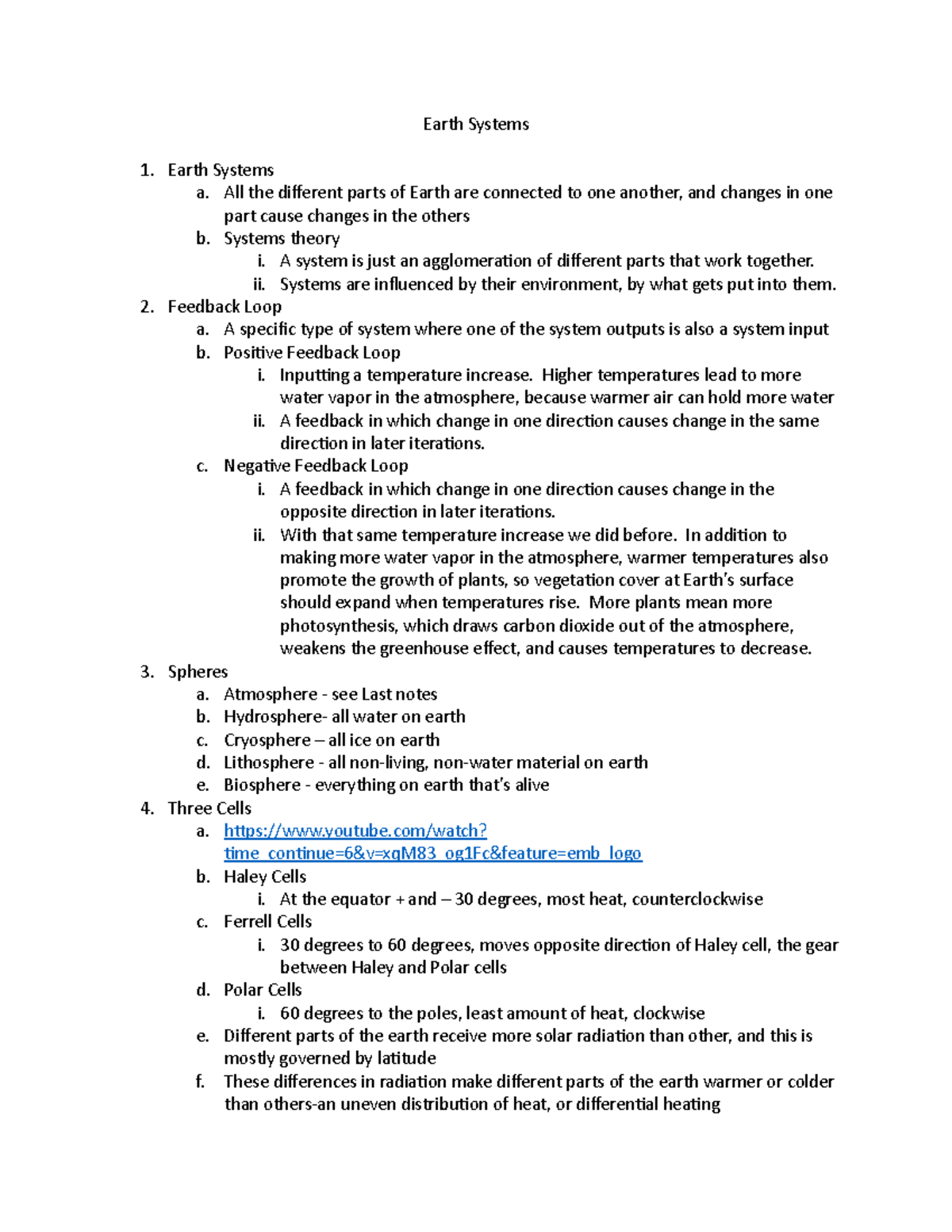 Earth Systems Notes Earth Systems Earth Systems A All The Different earth-systems-notes-earth-systems-earth-systems-a-all-the-different