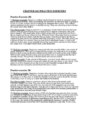 Ethics Practice Exercise 2 - CHAPTER 2&3 PRACTICE EXERCISES Practice ...