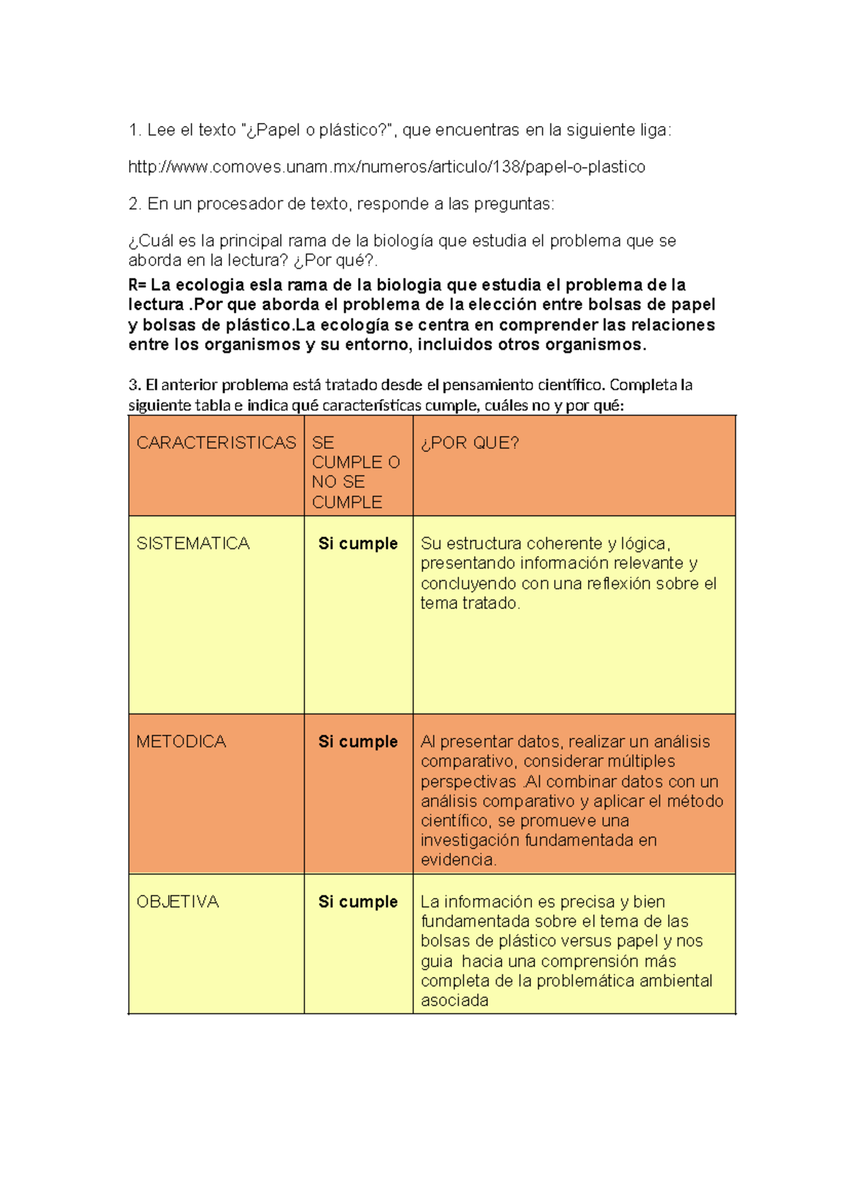 M3S2AI3 - ACTIVIDAD COMPLETA - Lee el texto “¿Papel o plástico?”, que encuentras en la siguiente ...