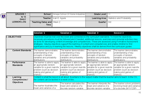 DLL-2nd-week 7-12 - Lesson Log for Grade 9 Mathematics Quarter 3. It ...