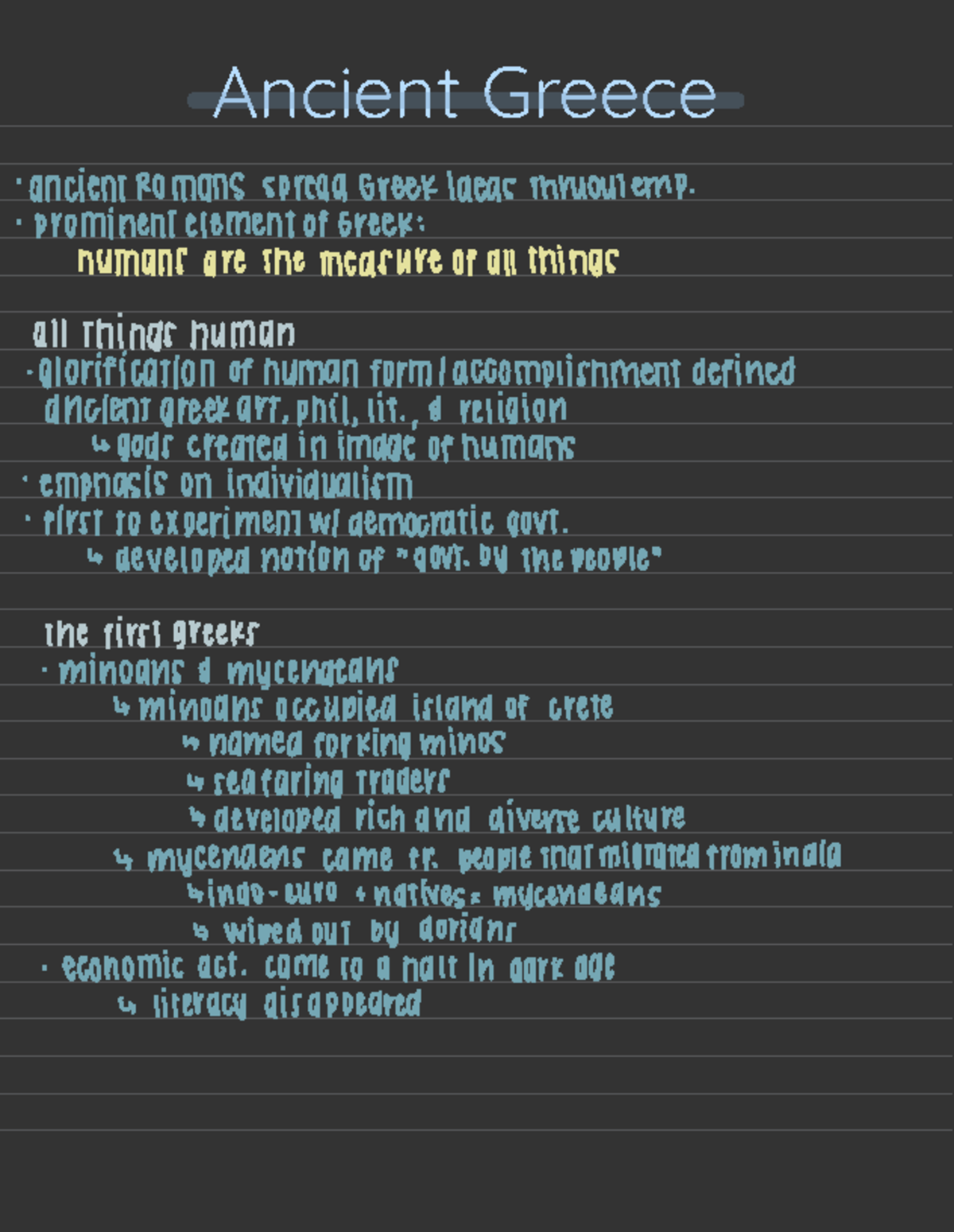 Ancient greece - notes - Ancient Greece ####### · ANCIENTRONOMS ...