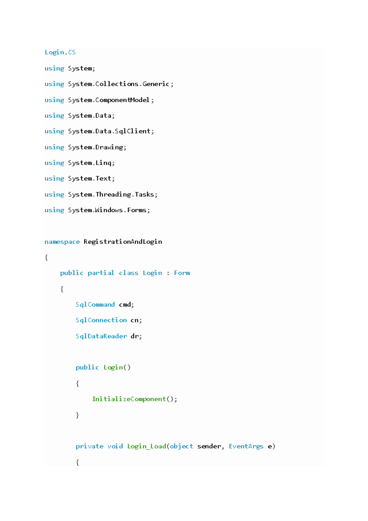 Login - Login using System; using System.Collections; using System; using System; using System ...